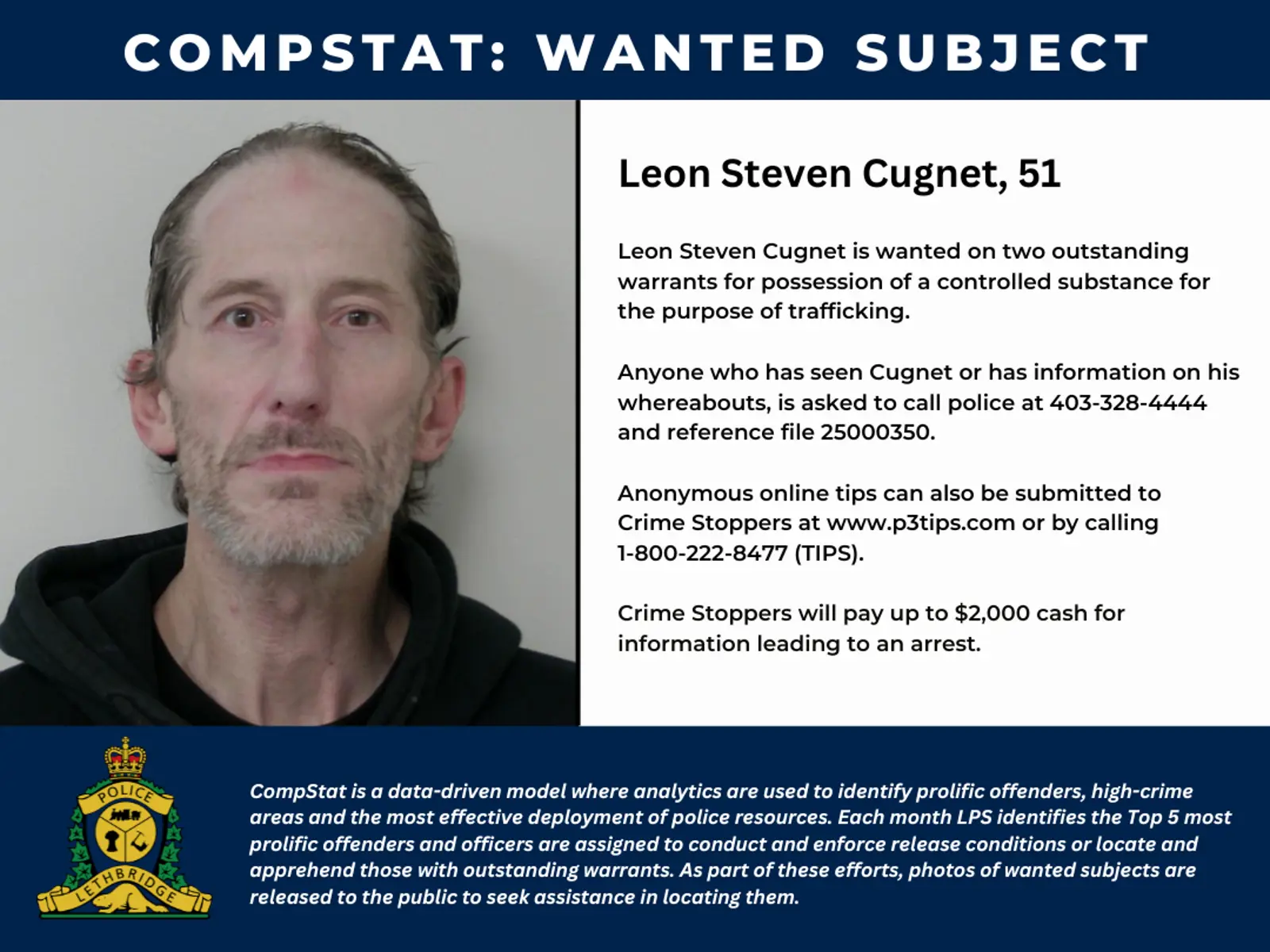 Wanted Persons | Lethbridge Police Service